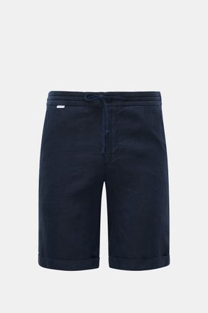 04651/ Herren - Leinen-Bermudas Linen Bermuda navy