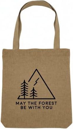 Fabulous Sac Shopping Tote Bag Aspect Lin - May the forest be with you Ecology Environment Bio Diversity - Sac de Courses Toile Epaisse 360g Beige Naturel Caba