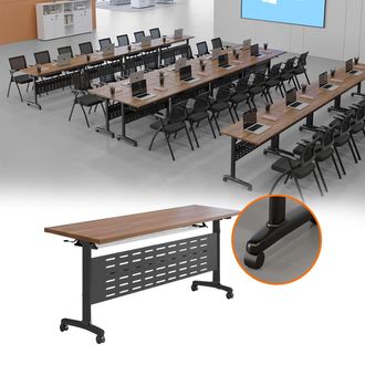 Generic Klappbarer Konferenztisch mit mobiler Klappplatte, ideal f&uuml;r B&uuml;robesprechungen und Empf&auml;nge - auch als Arbeitsplatz f&uuml;r Studenten geeignet, inklusive 