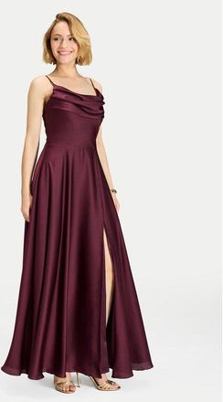 Swing Abendkleid 5AI13600 Dunkelrot Regular Fit