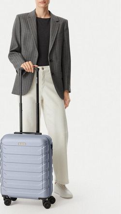 Gino Rossi Kabinenkoffer CEO-GIN-S-003-05-SILVER3 Silberfarben