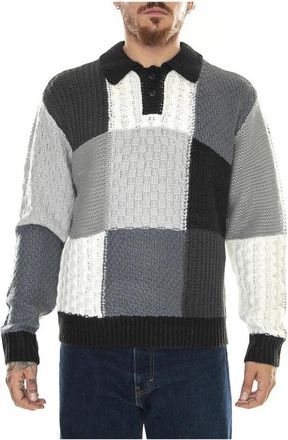 Obey Homme, Pulls, Multicolore, Taille: L Tricot &agrave; col rond