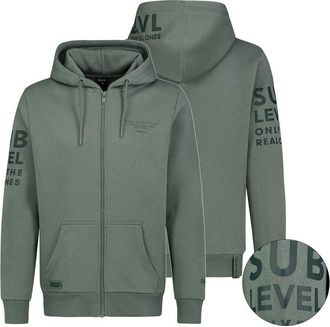 Sublevel Sweatjacke Herren Sweat Jacke Hoodie Kapuzenpullover Übergangs Herbst Winter