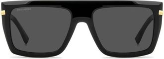Dsquared2 unisex, Accessoires, Noir, Taille: 56 MM Icon 0177/S Lunettes de soleil