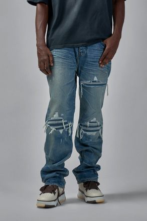 Amiri Pleated Denim Straight Mx1 Jeans