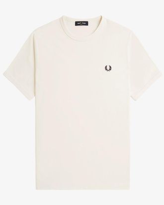 Fred Perry Softes T-Shirt aus Baumwolle mit Logo-Stickerei in