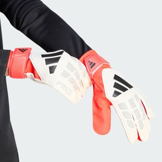 adidas Unisex Predator Goalkeeper Glove Training, White/Lucid red/Black, 10.5
