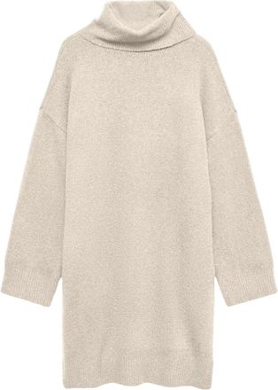 Vero Moda Aquarius Strickkleid f&uuml;r Damen, Rollkragen (Nat&uuml;rlich)