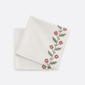La Redoute Interieurs Lot De 2 Serviettes De Table En Coton Lav&eacute; Auvray