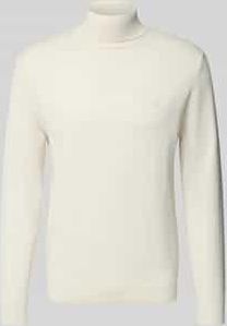 Tom Tailor Regular Fit Rollkragenpullover aus reiner Baumwolle