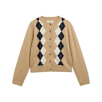 Barbour Mariana Cardigan - - Knitwear - Damen - Beige - M