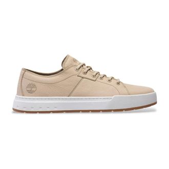 Timberland Homme, Chaussures, Beige, Taille: 42 EU Baskets en Cuir Beige Maple Grove