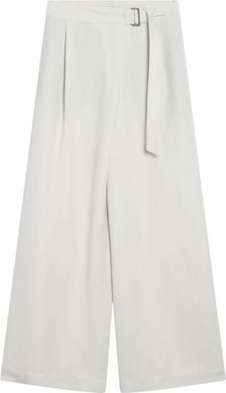 Brunello Cucinelli Femme, Pantalons, Beige, Taille: 36 FR Pantalon en m&eacute;lange de lin