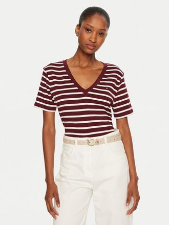 Tommy Hilfiger T-Shirt WW0WW40584 Dunkelrot Slim Fit