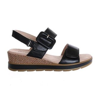 Caprice Elegante schwarze Sandale mit innovativer Technologie - - Shoes - Damen - Schwarzk - 39 EU