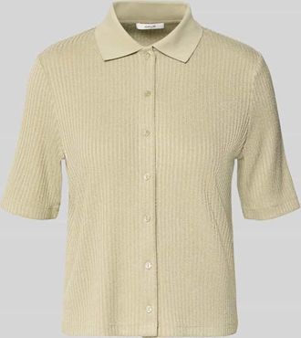 OPUS Regular Fit Poloshirt mit durchgehender Knopfleiste