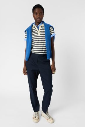 Gerard Darel Pantalon en coton au dos &eacute;lastiqu&eacute; - AURIA - Marine