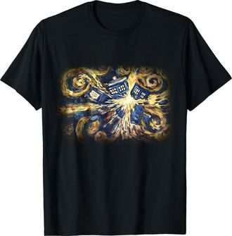 Doctor Who Art Tardis Van Gogh Zeitreise-Science-Fiction-Fan T-Shirt