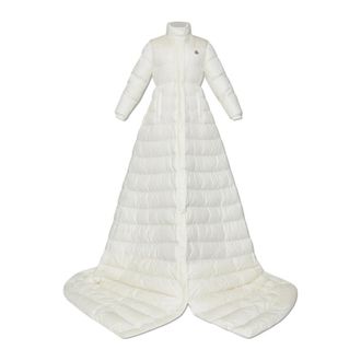 Moncler Verone Daunenmantel - - Coats - Damen - Wei&szlig; - XS