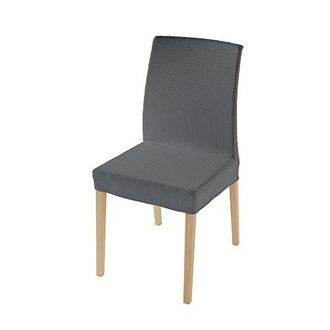 Italian Bed Linen Italian Bed Linen Paar stuhlhussen mit stuhllehne Leslie, Leinen, Dunkelgrau, Standardgr&ouml;&szlig;e