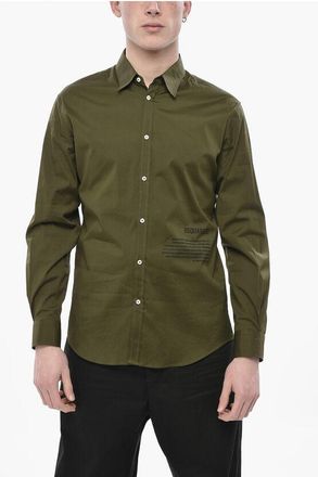 Dsquared2 Poplin Shirt PHILOSOPHY With Print size 48