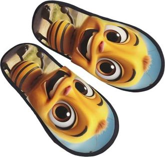 Generic Pantoufles De Maison Abeille Lavables Pantoufles DHiver Antid&eacute;rapant Chausson Hotel Pour Invit&eacute; Camping H&ocirc;tel L