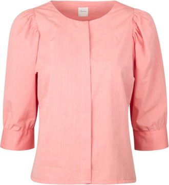 Stenstr&ouml;ms Femme, Blouses et Chemises, Rouge, Taille: 42 FR Blouse en coton ray&eacute;