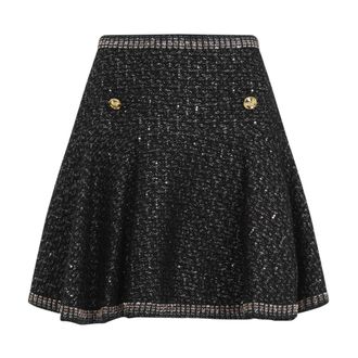 Giambattista Valli Boucl&eacute; Minirock - - Skirts - Damen - Schwarzk - M