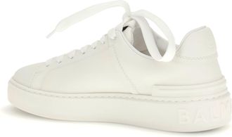 Balmain Womens Sneakers B-Court White Upper: Calf Leather Trainers