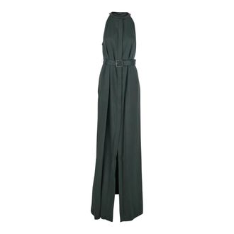 Tom Ford Femme, Robes, Vert, Taille: 38 FR Halterneck Sleeveless Long Dress
