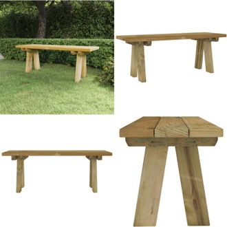 vidaXL Banc de jardin 110 cm bois de pin massif impr&eacute;gn&eacute; - banc de jardin - bancs de jardin - Home & Living