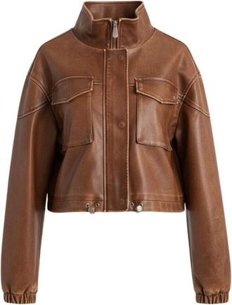 Gianni Lupo Femme, Vestes, Brun, Taille: 44 FR Giubbino Cropped