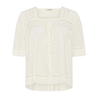Soaked In Luxury Femme, Blouses et Chemises, Blanc, Taille: 44 FR Leodora Blouse