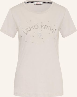Liu Jo Liu Jo T-Shirt Mit Schmucksteinen beige