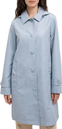 Burberry Oxclose Coat - Light Grey Blue