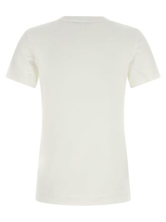 Prada Logo Patch Pocket Cotton T-Shirt - White