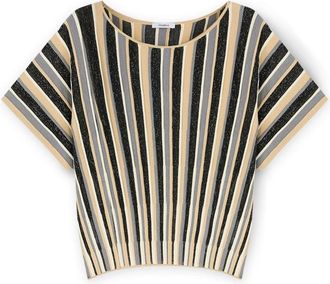 Motivi Femme, Blouses et Chemises, Multicolore, Taille: 40 FR Pull style Kimono en Lurex