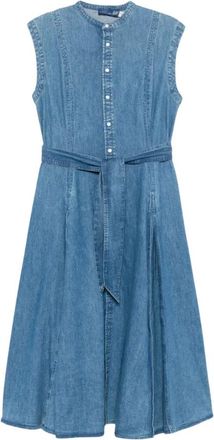 Polo Ralph Lauren Kurzarm-Tageskleid - - Dresses - Damen - Blau - S