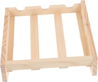 Garneck Holz Weinregal Freistehend für Flaschen Schlanker Flaschenhalter für Küchenschrank Rustikales Wein Flaschenregal Wohnzimmer Dekorativer Weinflaschen O