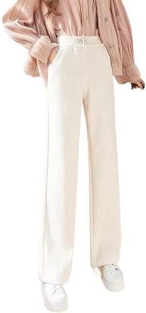 Generic Jean Femme Droit Taille Haute Beige Ample Militaire Couture D&eacute;tente Creme VTT Crossfit Patchwork Moutarde Decontracte Tha&iuml; 2025 Electrique Aubergine T