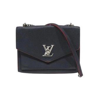 Louis Vuitton Pre-owned Mylockme BB Sac bandouli&egrave;re en cuir de veau grain&eacute; - Femme - Pre-owned - Bleu - Taille: ONE Size