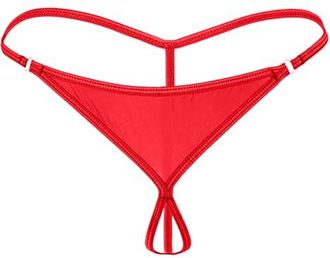 Generic String Homme sous Vetement Homme Sexy &Eacute;rotique Jockstrap String Transparent en Soie Glac&eacute;e Respirante Coupe T Expos&eacute;e sous V&ecirc;tement Sexy Minimaliste p