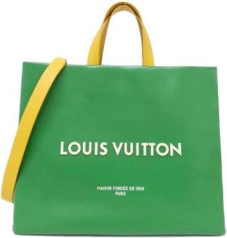 Louis Vuitton unisex, Pre-owned, Vert, Taille: ONE Size Sac fourre-tout Vintage Pre-owned