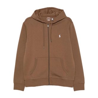 Ralph Lauren Double Knit Tech Zip Hoodie - - Sweatshirts & Hoodies - Herren - Braun - L