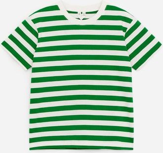 Arket T-Shirt Mit Rundhalsausschnitt -Gr&uuml;n