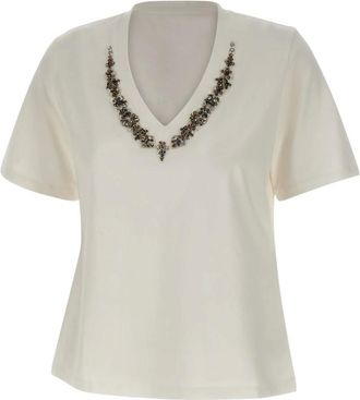 Elena Miro Femme, Tops, Blanc, Taille: 44 FR Elena Mir&ograve; T-shirts et Polos Blanc