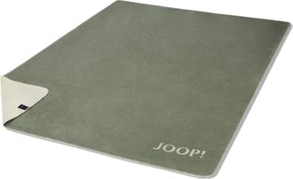 Joop Wohndecke Uni-Doubleface Baumwollmischung Schilf Größe 150x200 cm