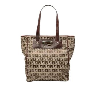 Fendi Pre-owned Vintage Canvas Tote Bag - - Pre-owned - Damen - Braun - ONE SIZE