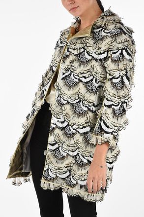 Dsquared2 Mantel mit Federn und Pailletten Dsquared2