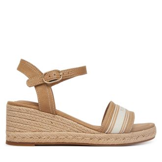 Tommy Hilfiger Espadrilles Tommy Hilfiger Mid Wedge Espad Webbing FW0FW09230 Beige